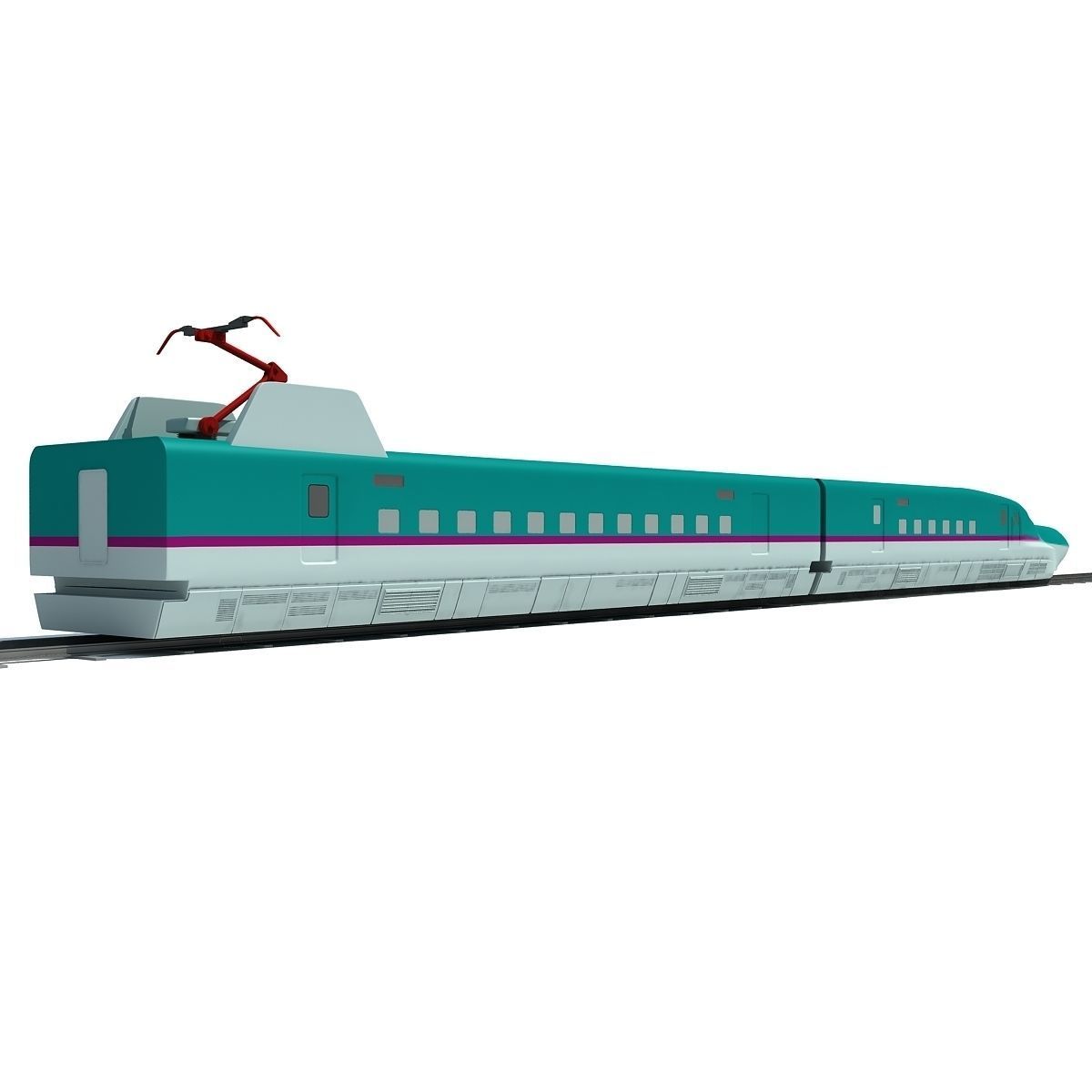 Blue High-Speed Train Shinkansen 3D model | CGTrader