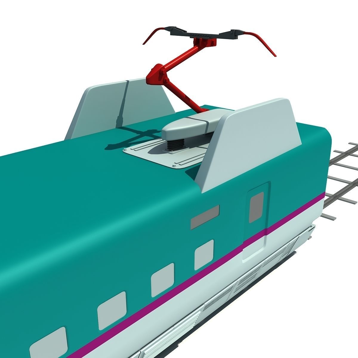Blue High-Speed Train Shinkansen 3D model | CGTrader