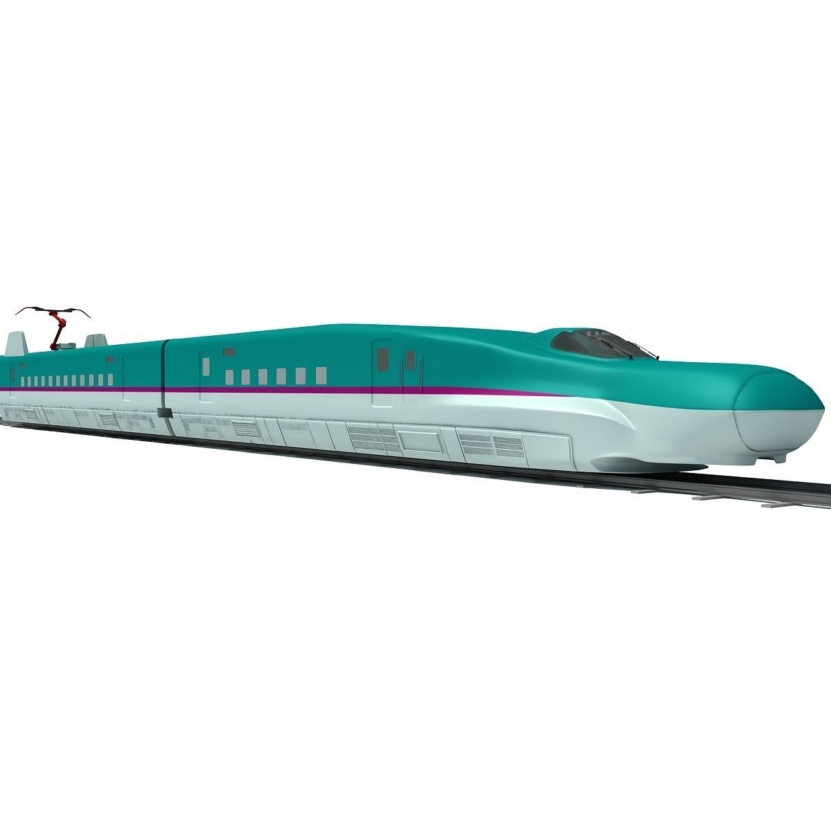 Blue High-Speed Train Shinkansen 3D model | CGTrader
