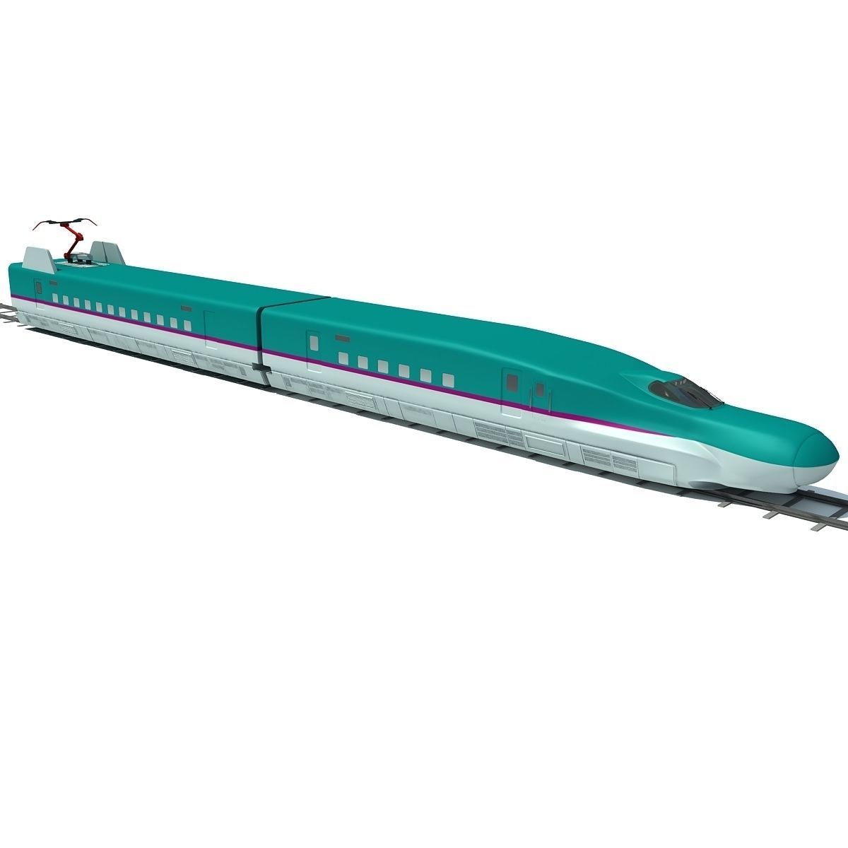 Blue High-Speed Train Shinkansen 3D model | CGTrader