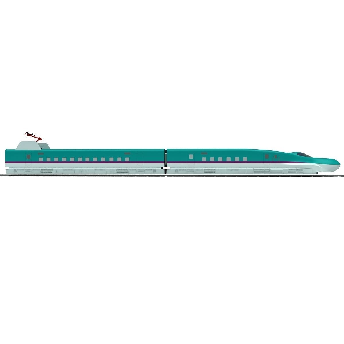 Blue High-Speed Train Shinkansen 3D model | CGTrader