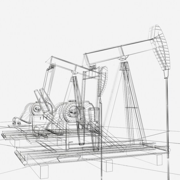 Oil Field Pump Jack 3D model | CGTrader