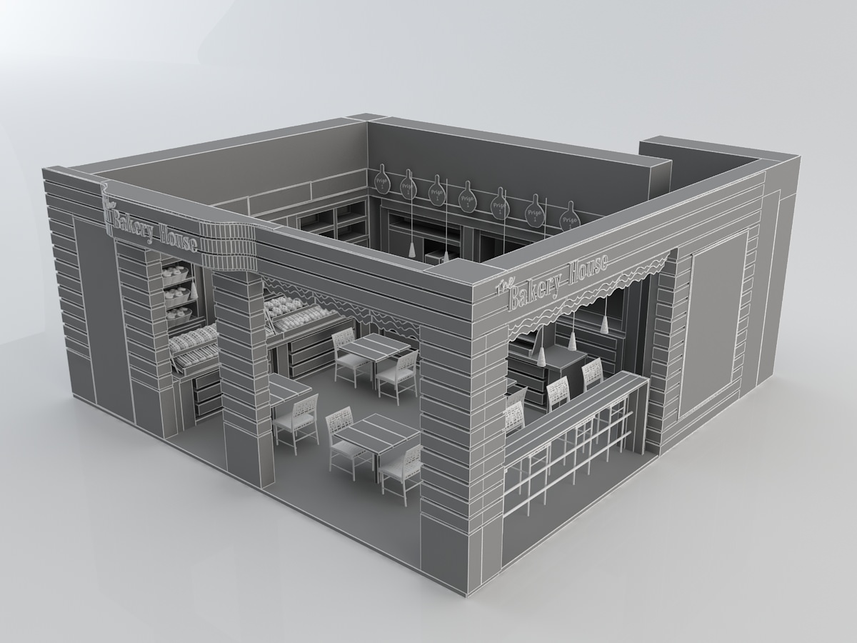 Bakery 3D Model .max .3ds - CGTrader.com