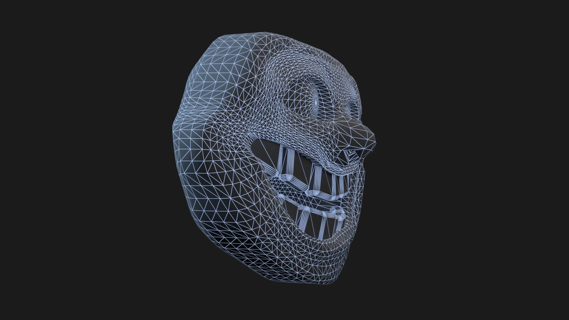 TrollFace mask with smile 3D model | CGTrader