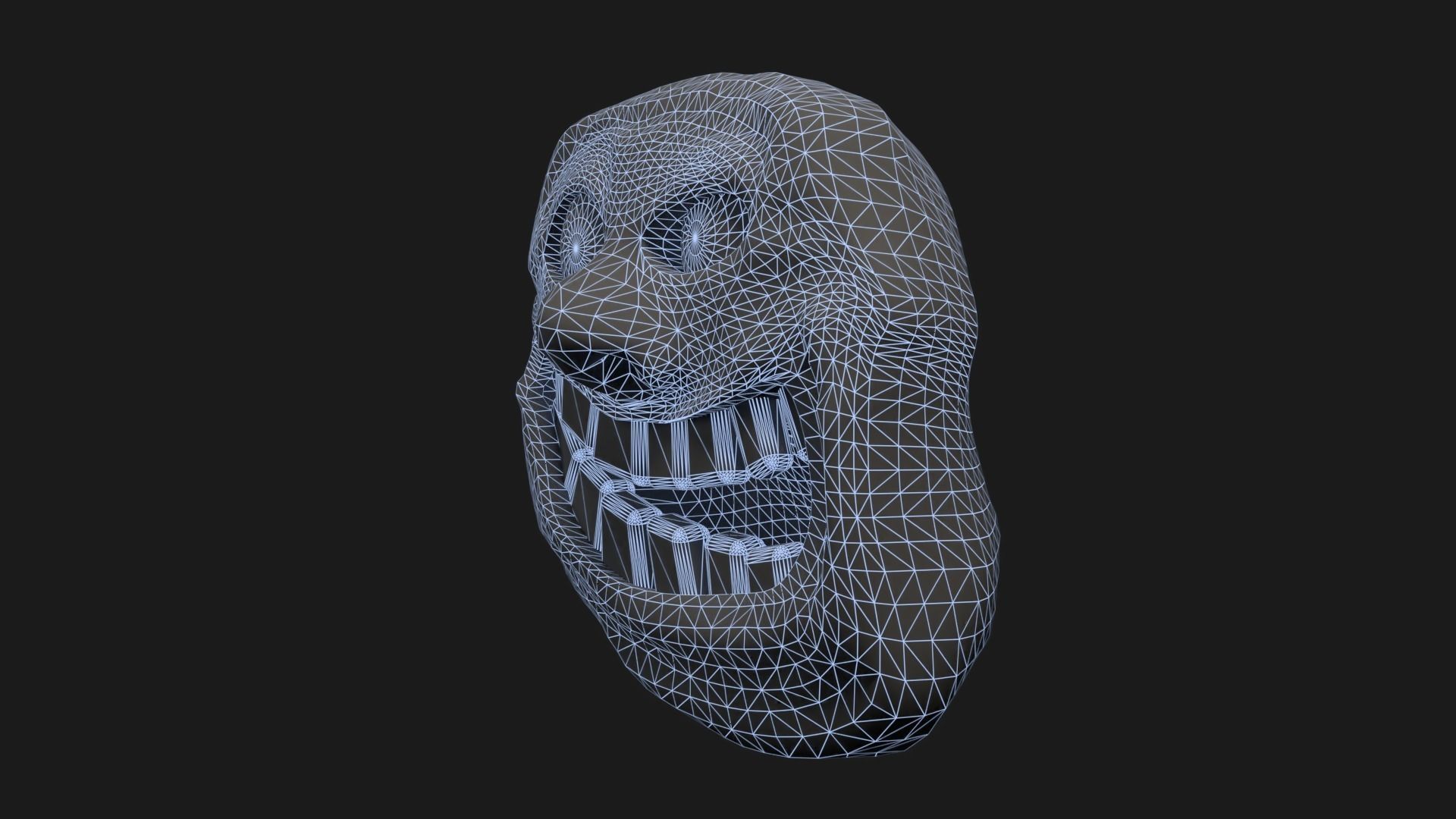 TrollFace mask with smile 3D model | CGTrader