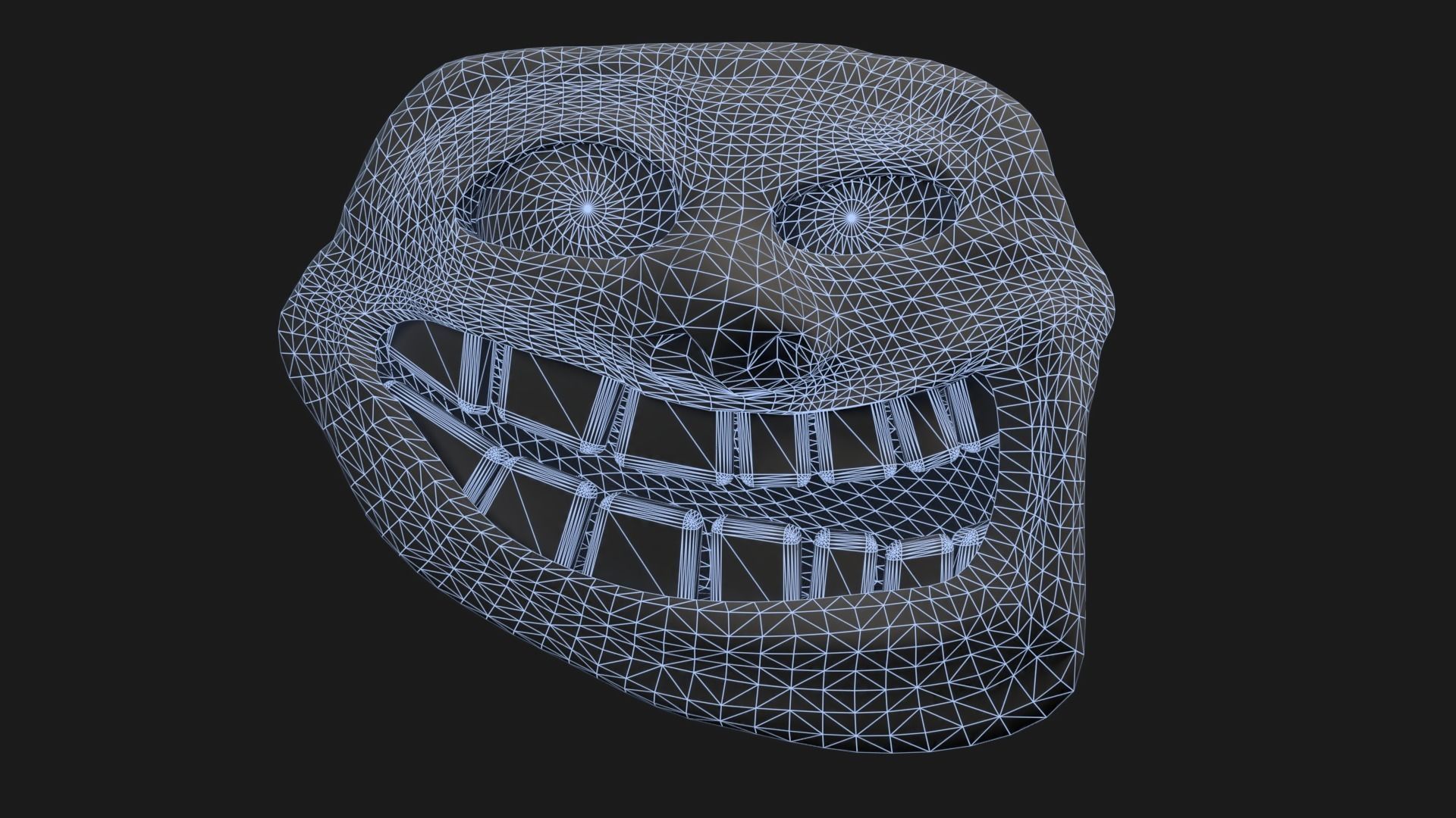 TrollFace mask with smile 3D model | CGTrader