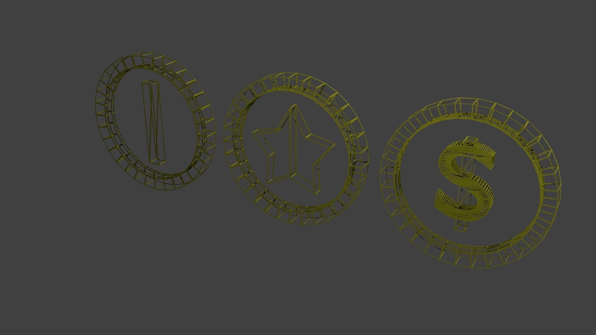 3D model Low-polygon coins VR / AR / low-poly | CGTrader