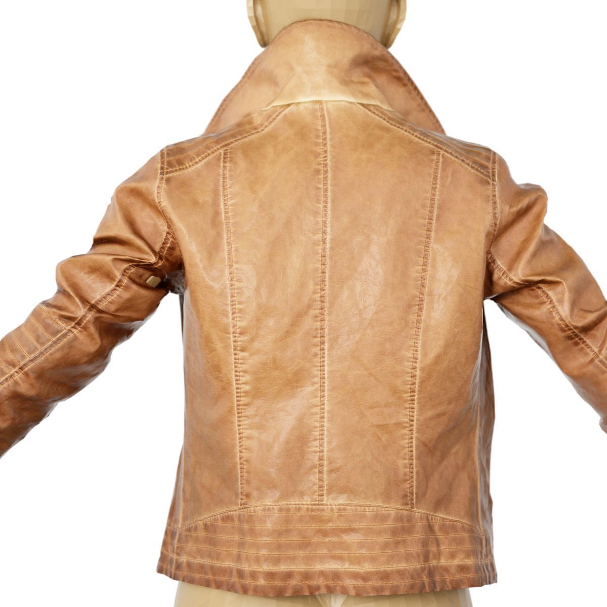 3D model Jacket Dark Brown Leather Open Clothing Fashion Women VR / AR ...