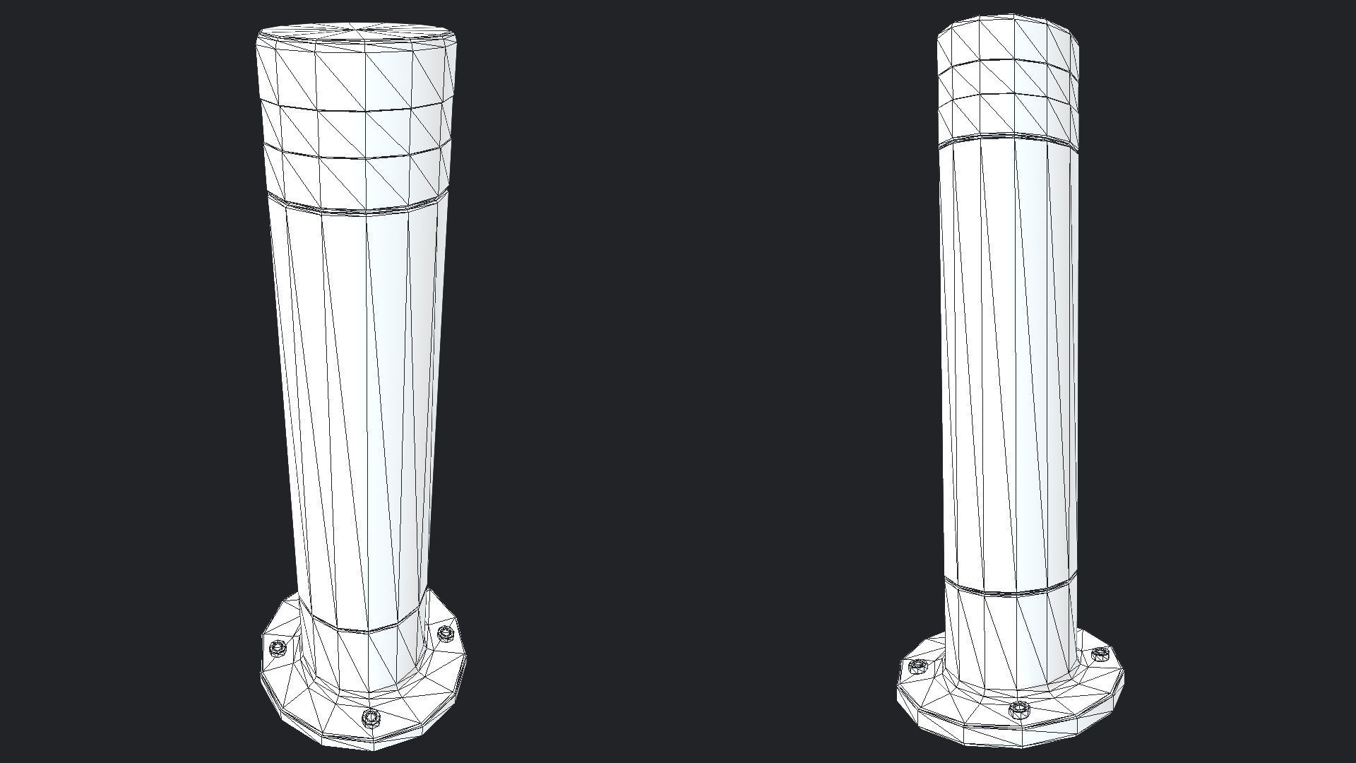 3D model Road Block Pillar PBR VR / AR / low-poly | CGTrader