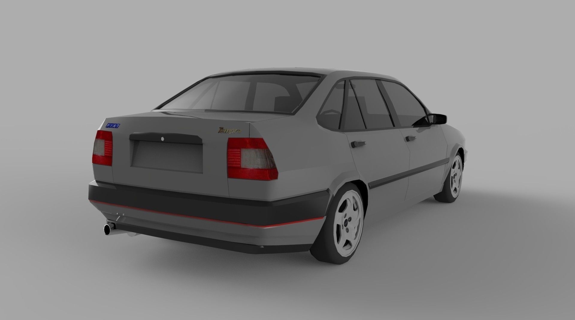 Fiat Tempra 1992 Low Poly Model 3D model | CGTrader