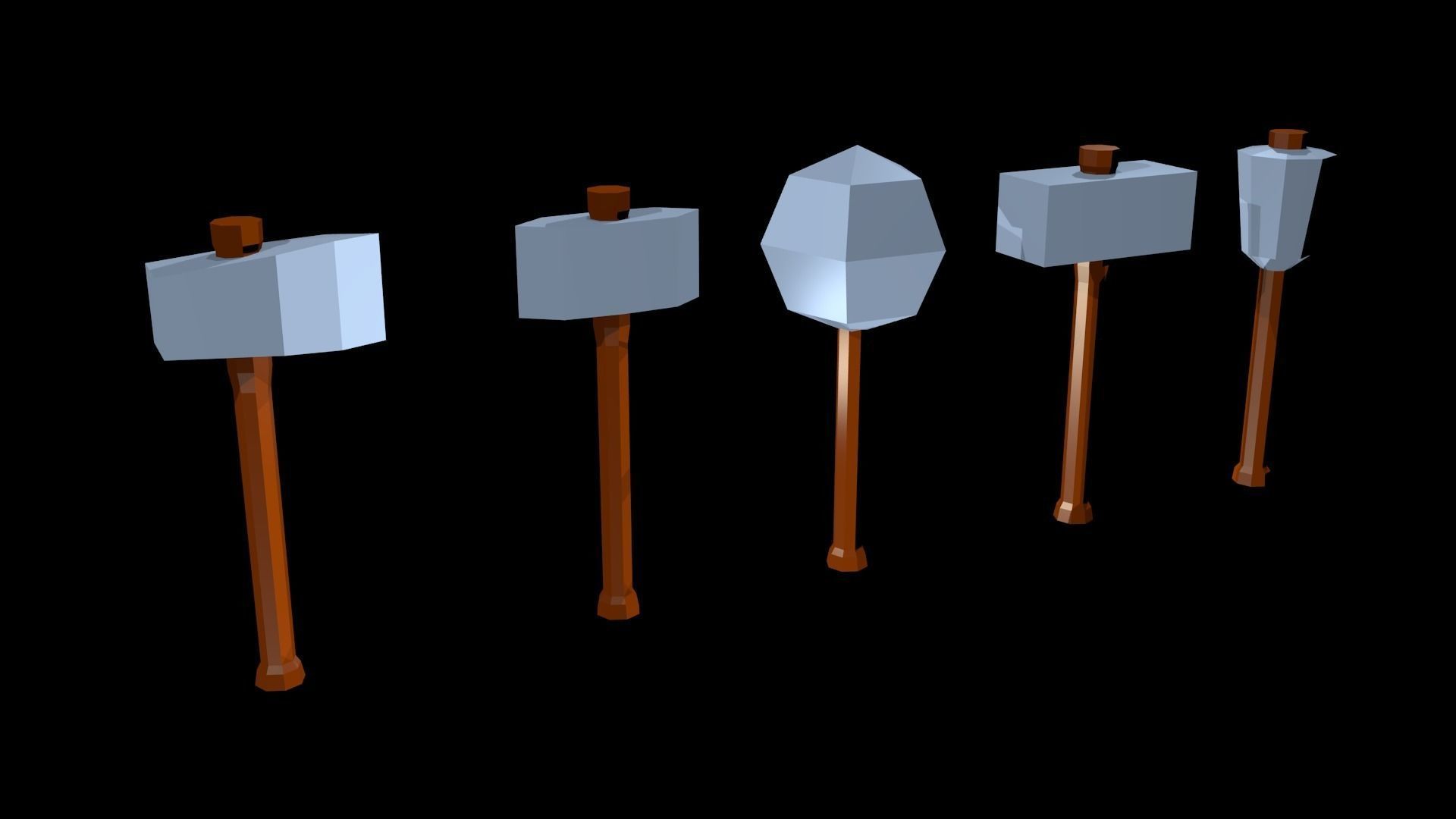 3D model Truncheons VR / AR / low-poly | CGTrader