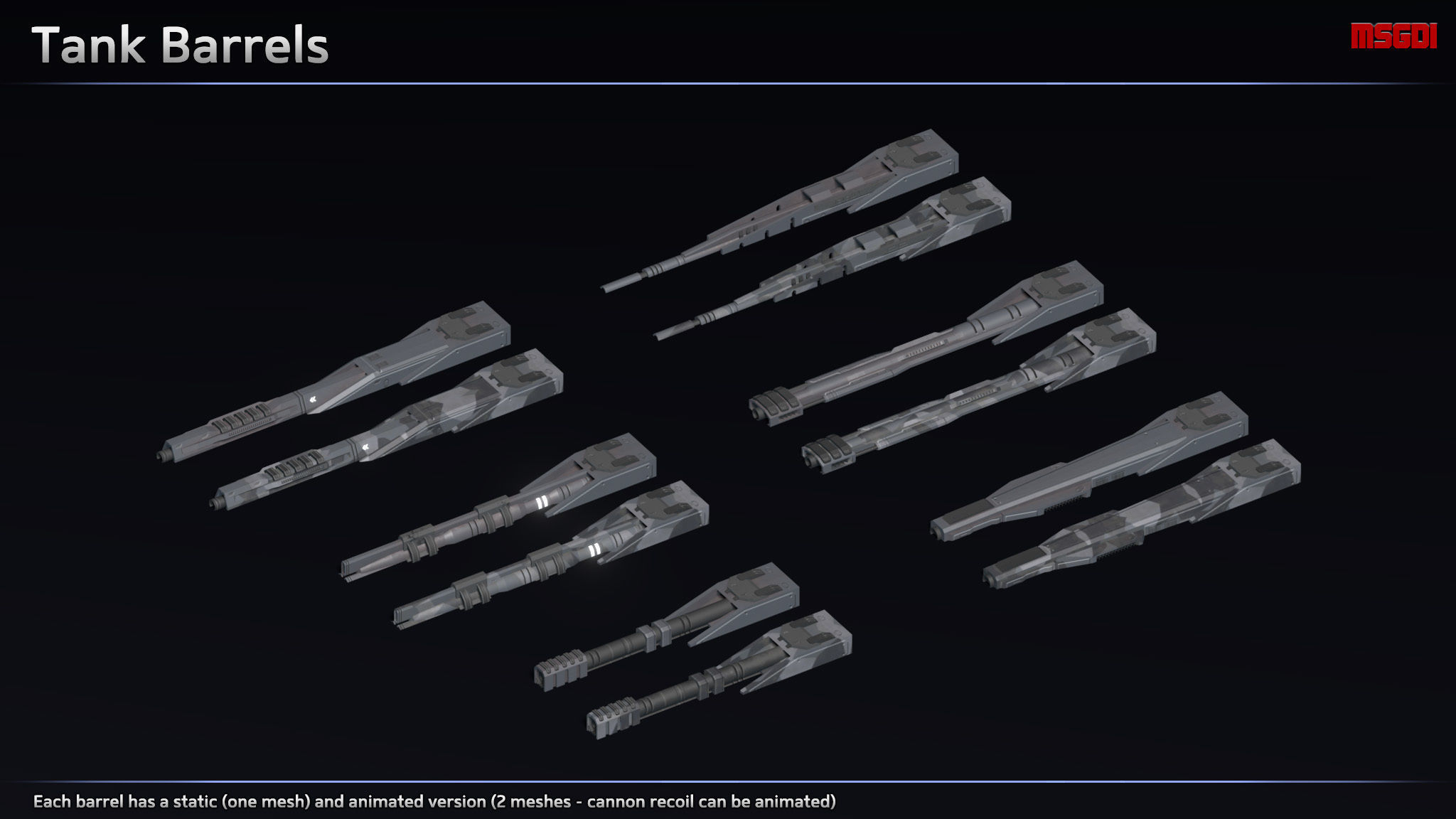 3D model Scifi Tank Modular Equipment VR / AR / low-poly | CGTrader