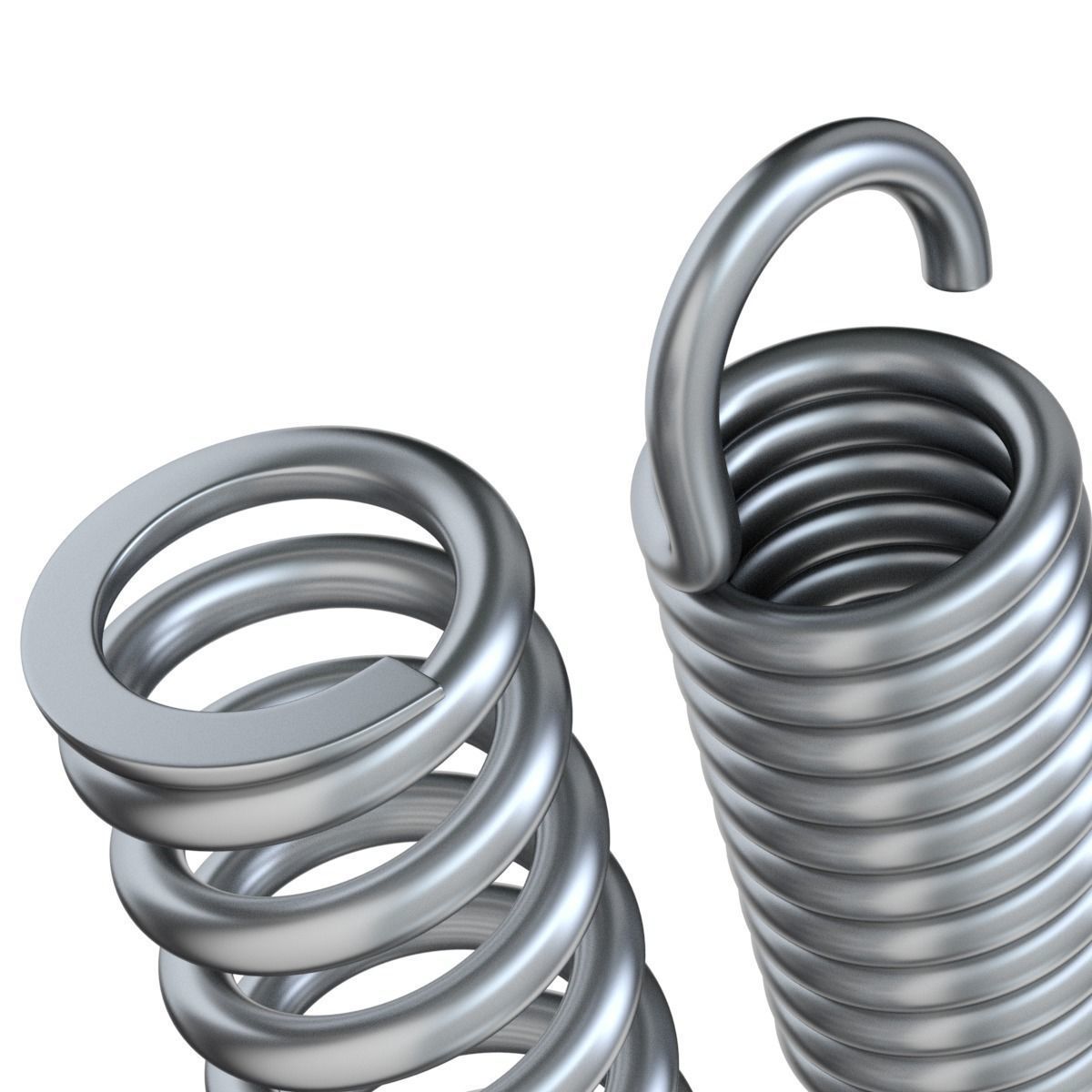Metal Springs 3D model | CGTrader