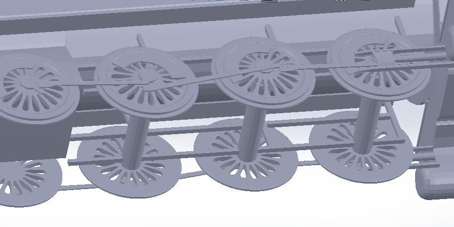 steam train 3D model 3D printable | CGTrader