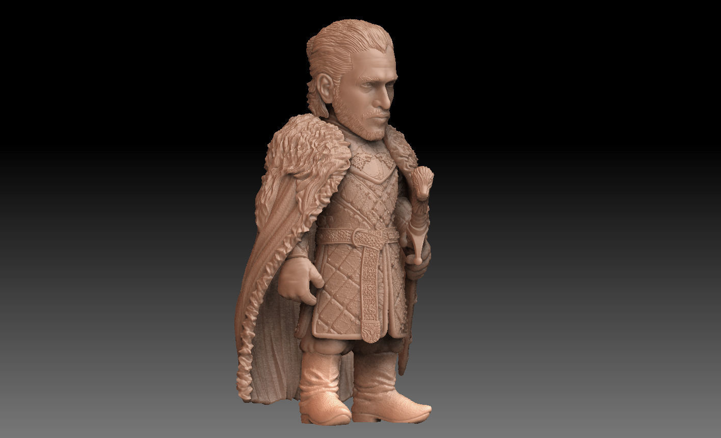 Game of thrones - Jon Snow 3D model 3D printable | CGTrader