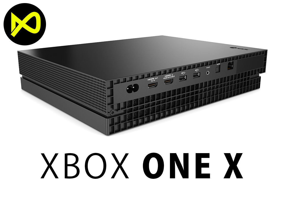 Xbox One X Console 2017 3D model | CGTrader