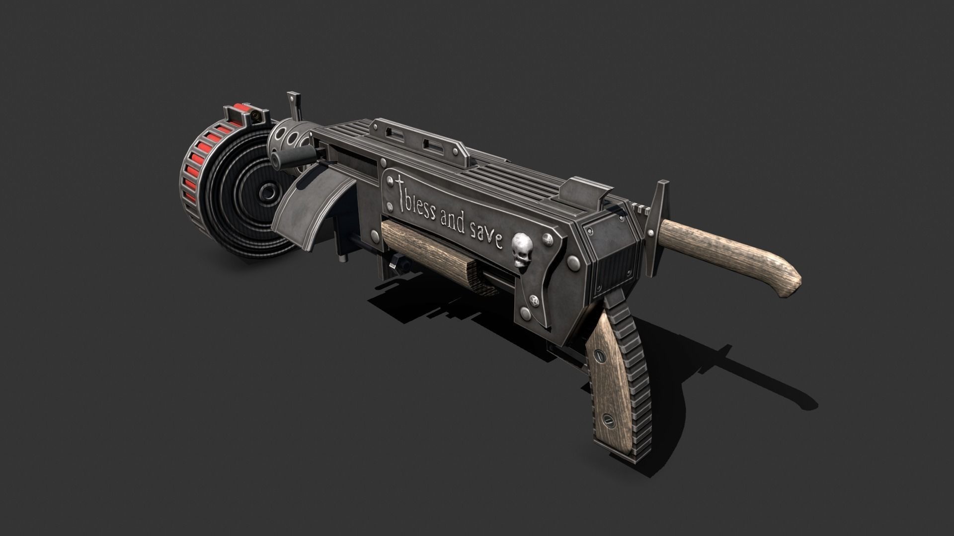 shotgun machine gun free VR / AR / low-poly 3D model | CGTrader