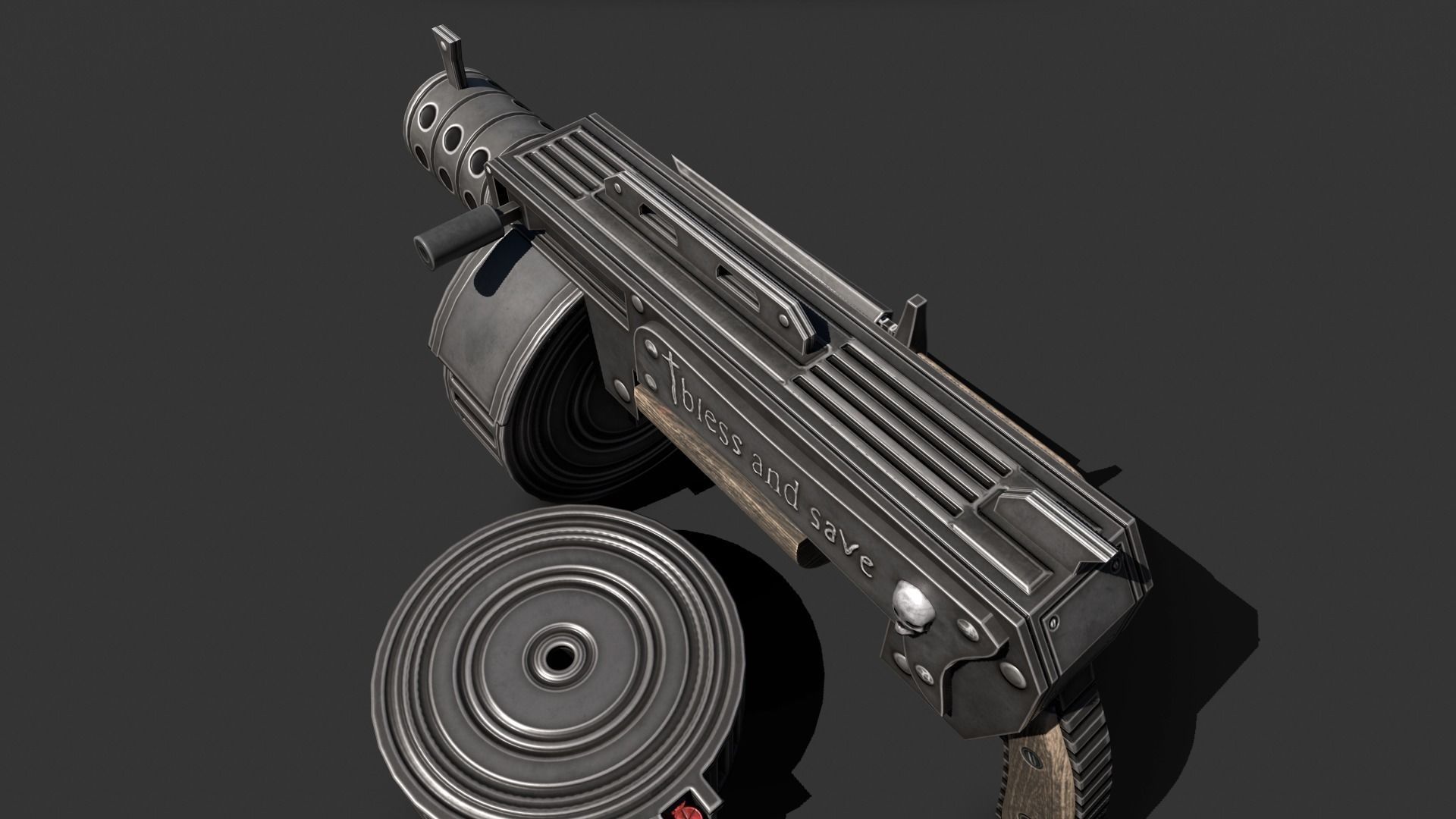 shotgun machine gun free VR / AR / low-poly 3D model | CGTrader