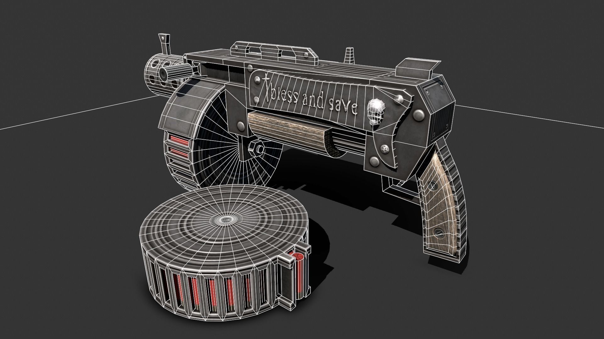 shotgun machine gun free VR / AR / low-poly 3D model | CGTrader