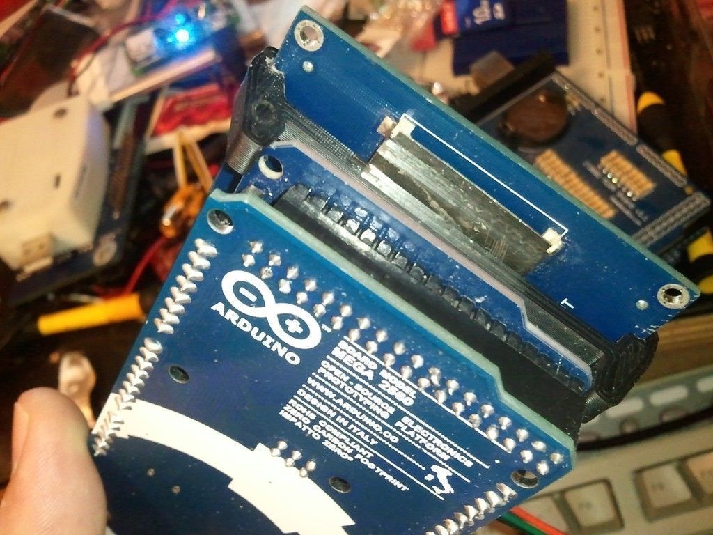 Arduino mega iteadstudio LCD shield holder free 3D model 3D printable | CGTrader