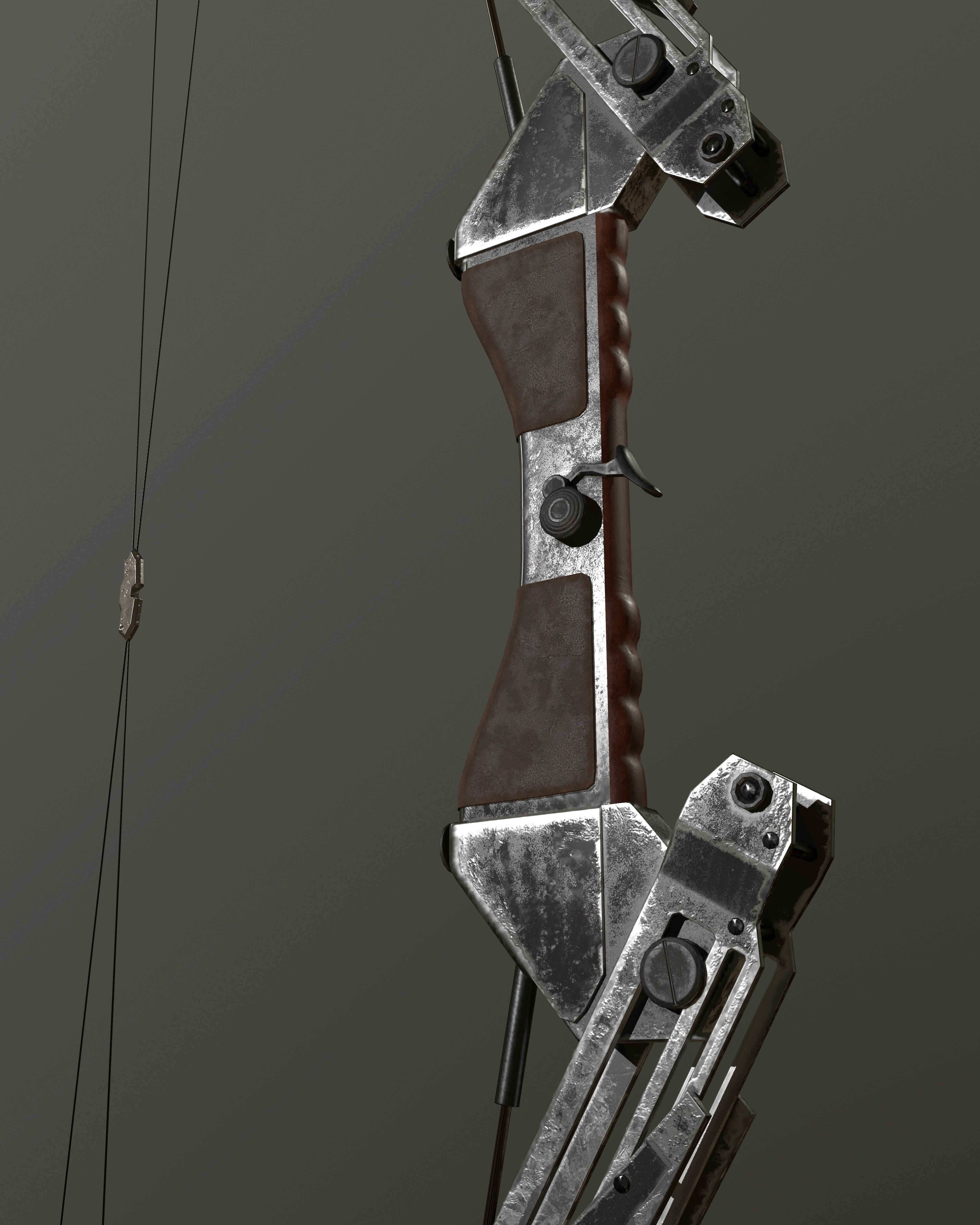 3D model Pneumatic bow prototype - lowpoly 3d model VR / AR / low-poly ...