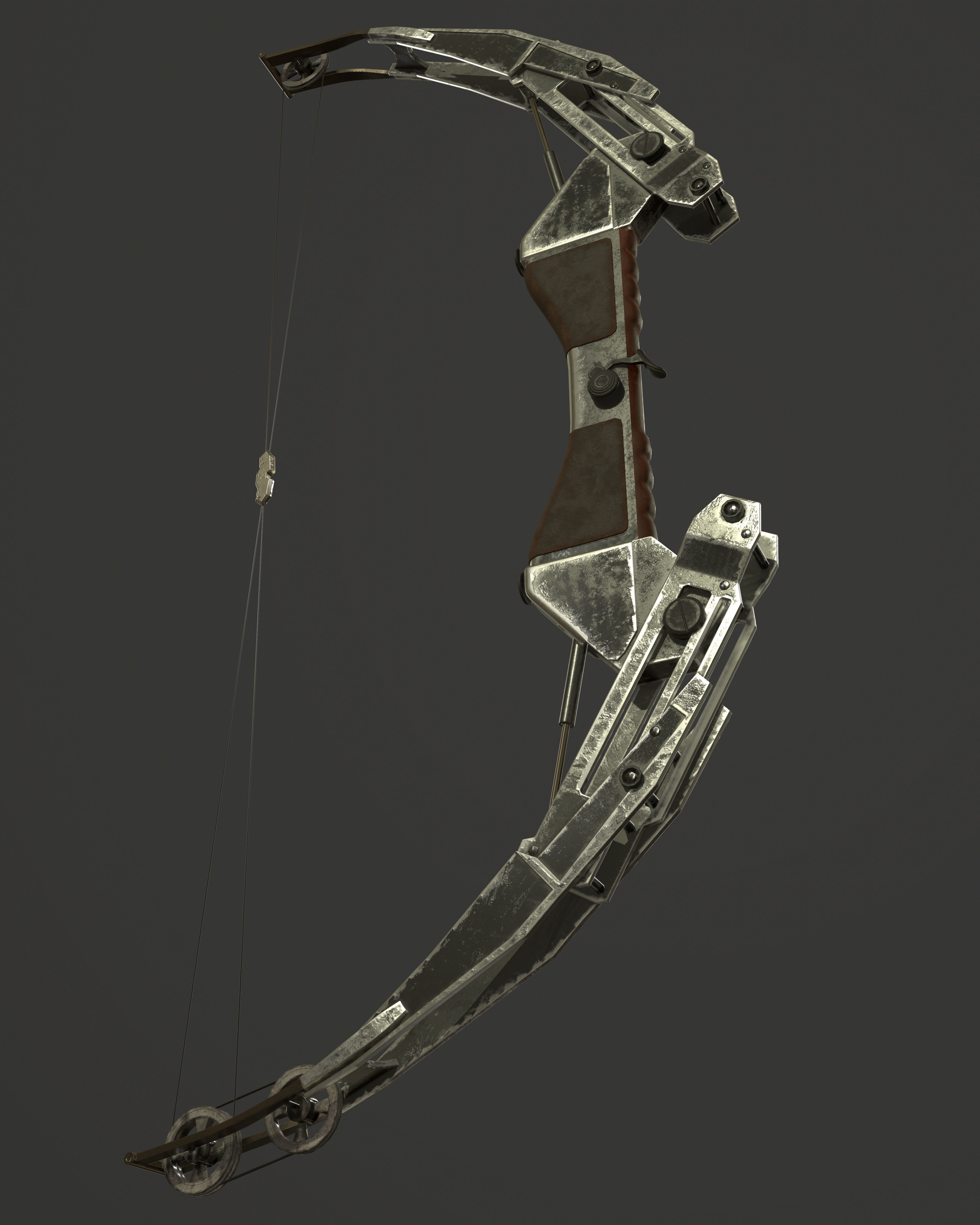 3D model Pneumatic bow prototype - lowpoly 3d model VR / AR / low-poly ...