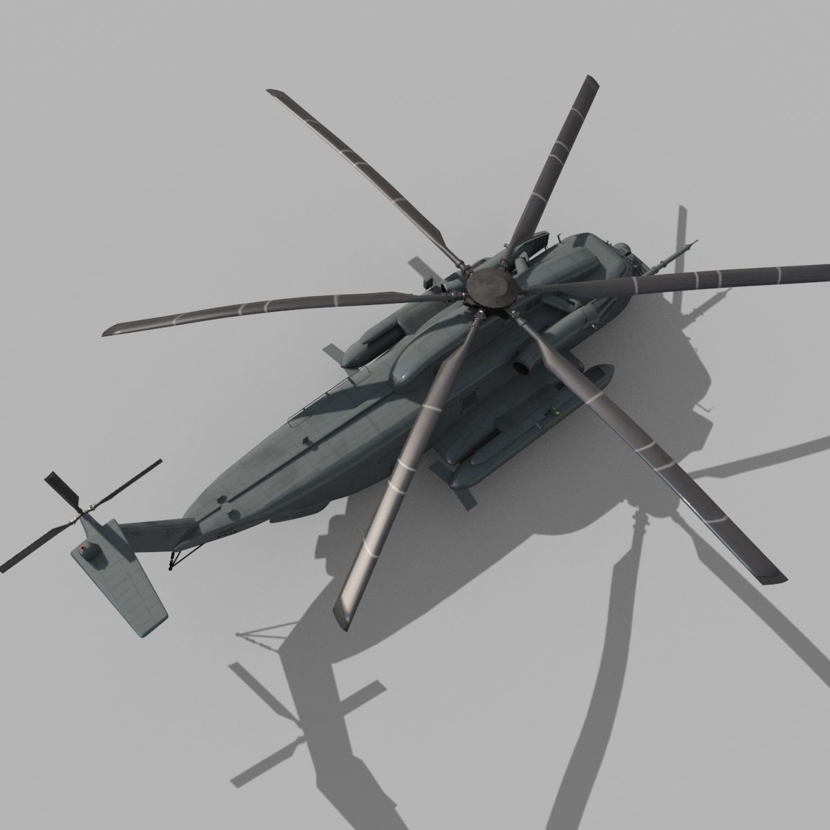 Sikorsky MH-53 Pave Low helicopter 3d model 3D model animated rigged ...