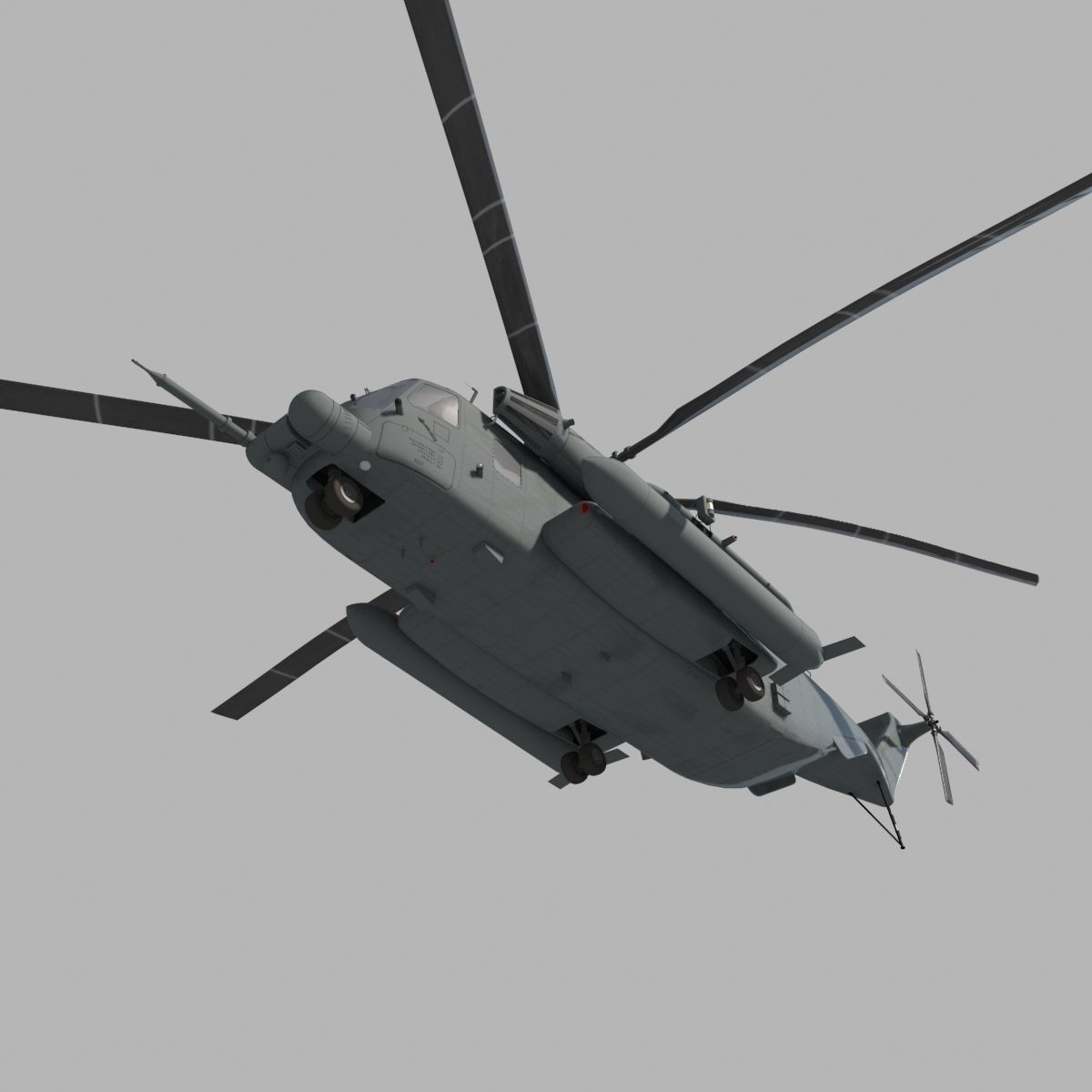 Sikorsky MH-53 Pave Low helicopter 3d model 3D model animated rigged ...