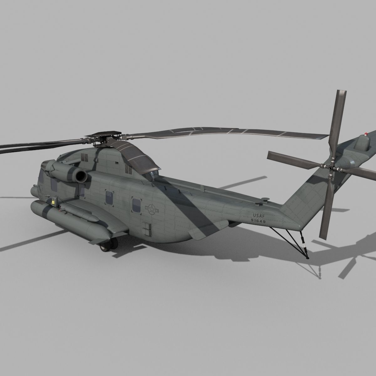 Sikorsky MH-53 Pave Low helicopter 3d model 3D model animated rigged ...