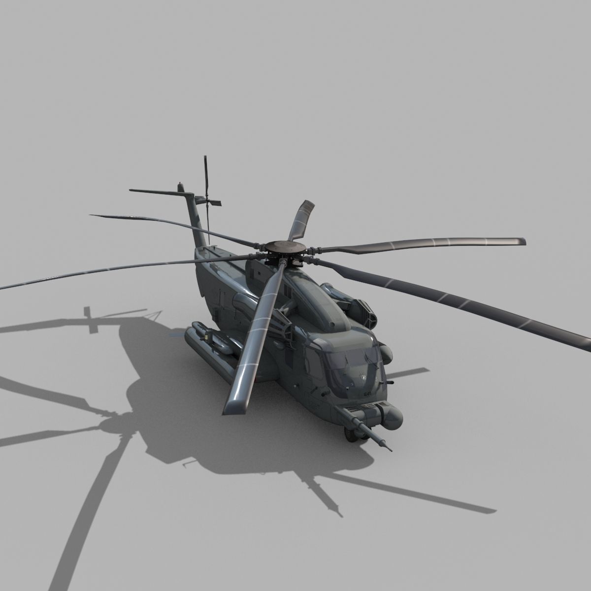 Sikorsky MH-53 Pave Low helicopter 3d model 3D model animated rigged ...