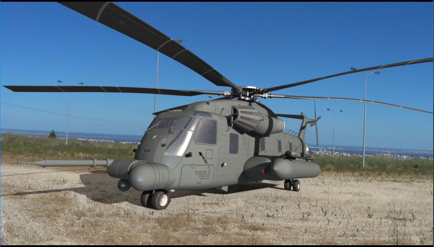 Sikorsky MH-53 Pave Low helicopter 3d model 3D model animated rigged ...
