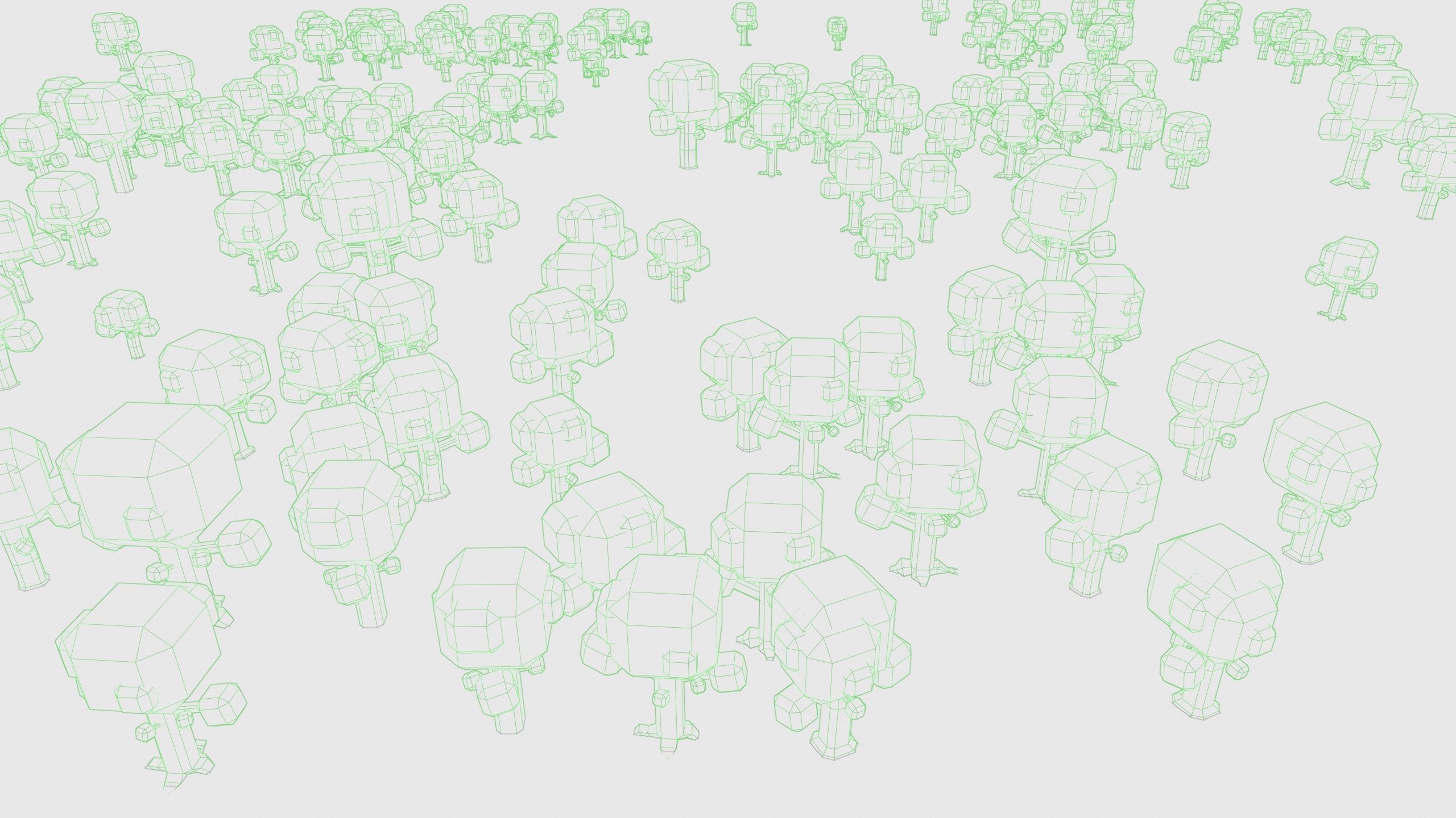 3D model Pixel Tree 5 Pack VR / AR / low-poly | CGTrader
