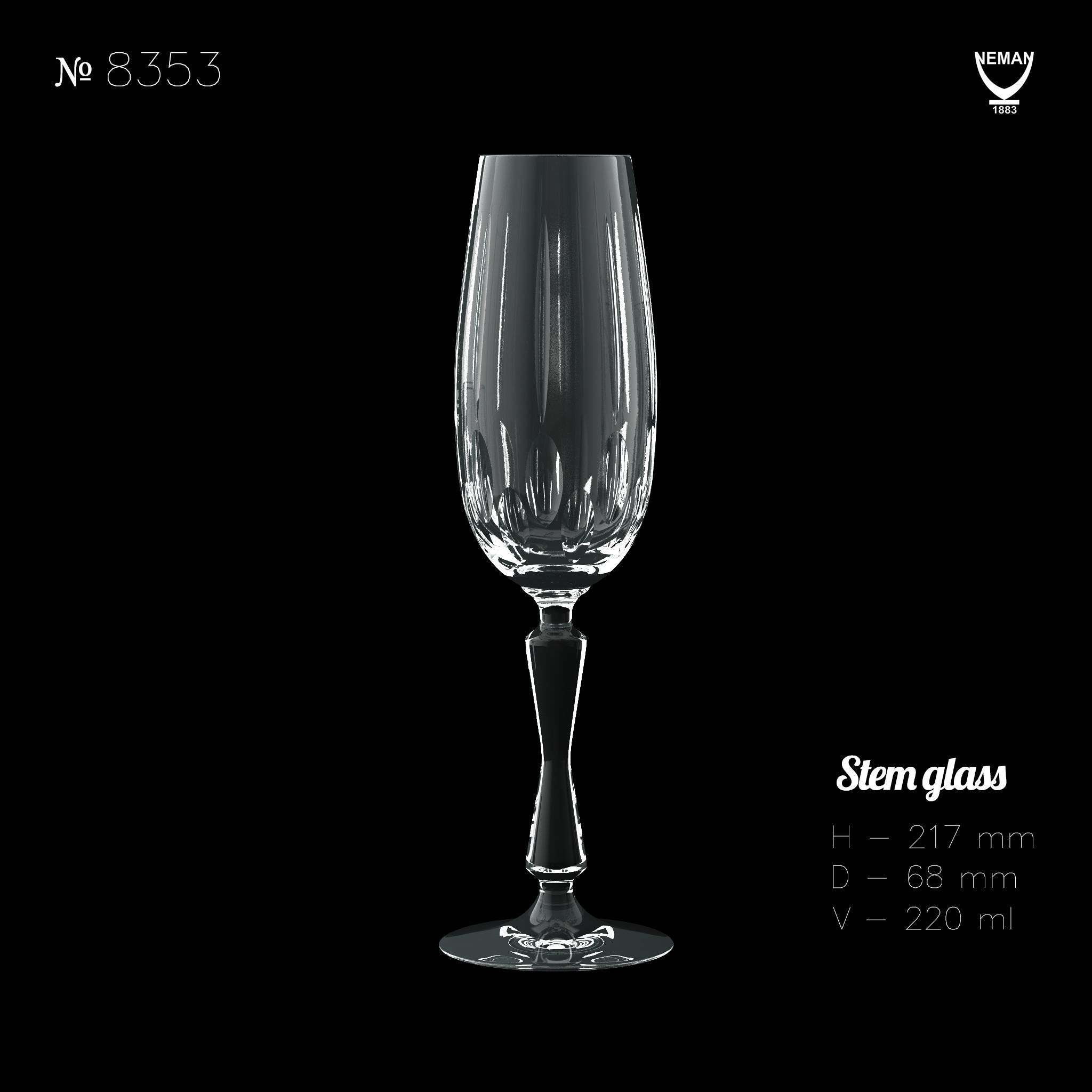 3D model Set wine glass VR / AR / low-poly | CGTrader