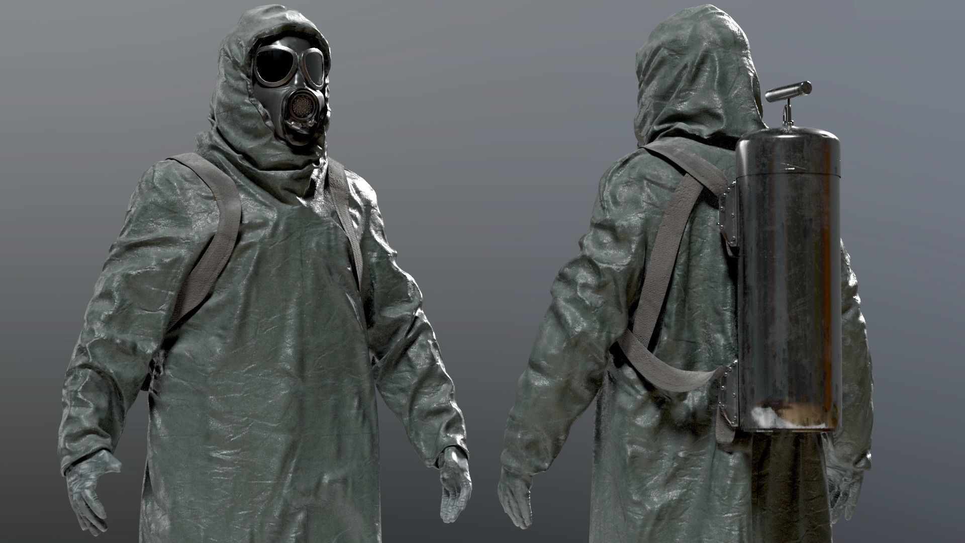 HAZMAT SUIT Chernobyl Liquidator 3D model | CGTrader