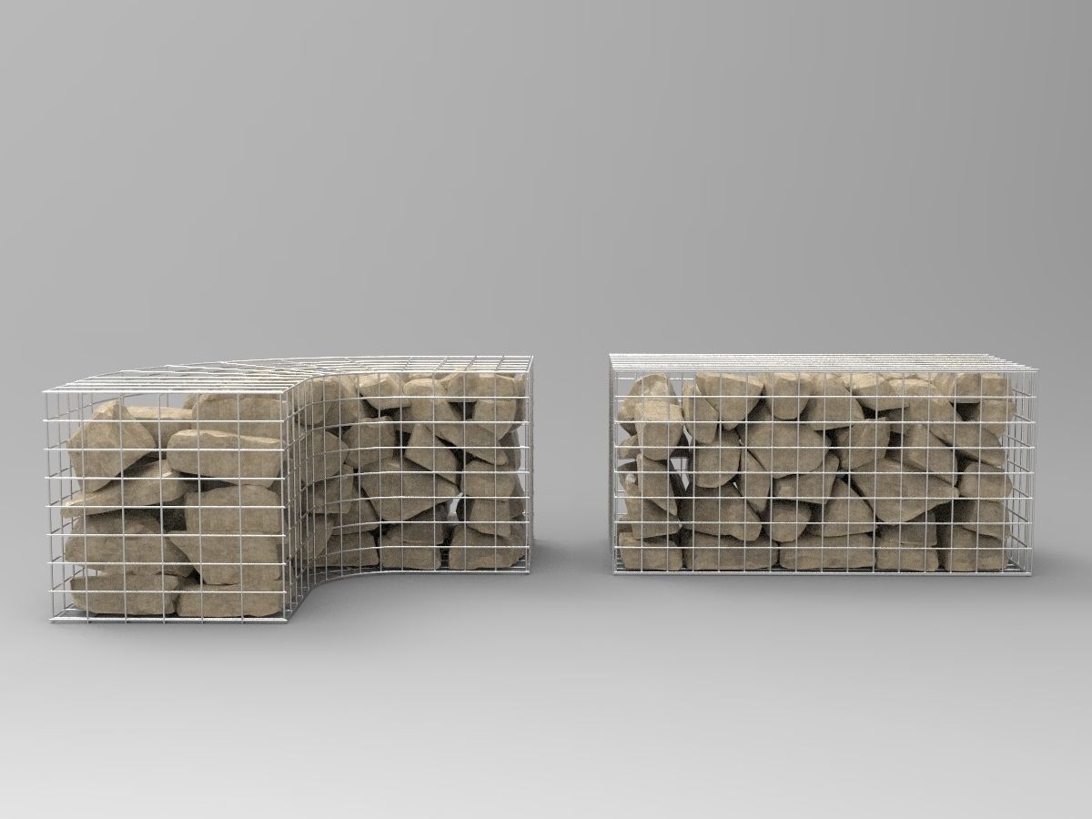 Gabions - two types 3D model | CGTrader