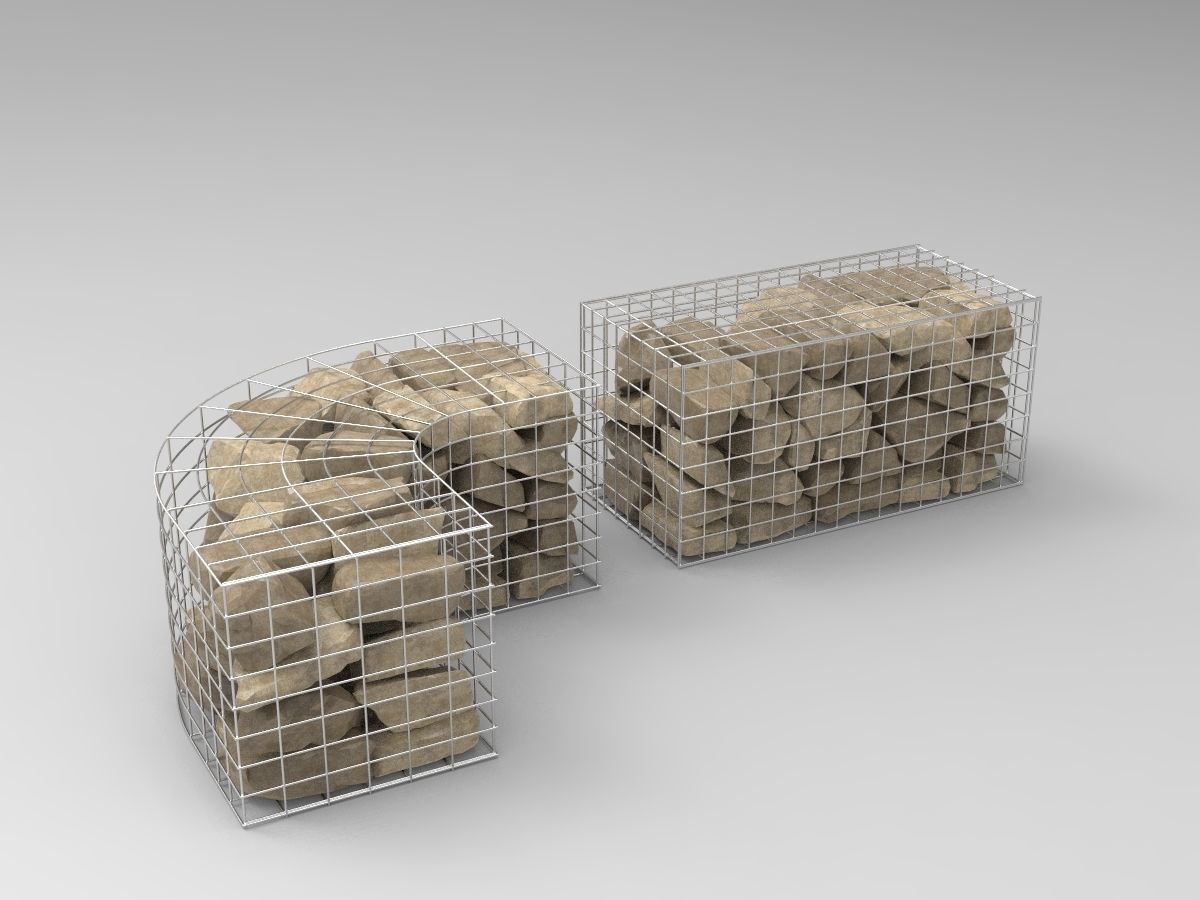 Gabions - two types 3D model | CGTrader