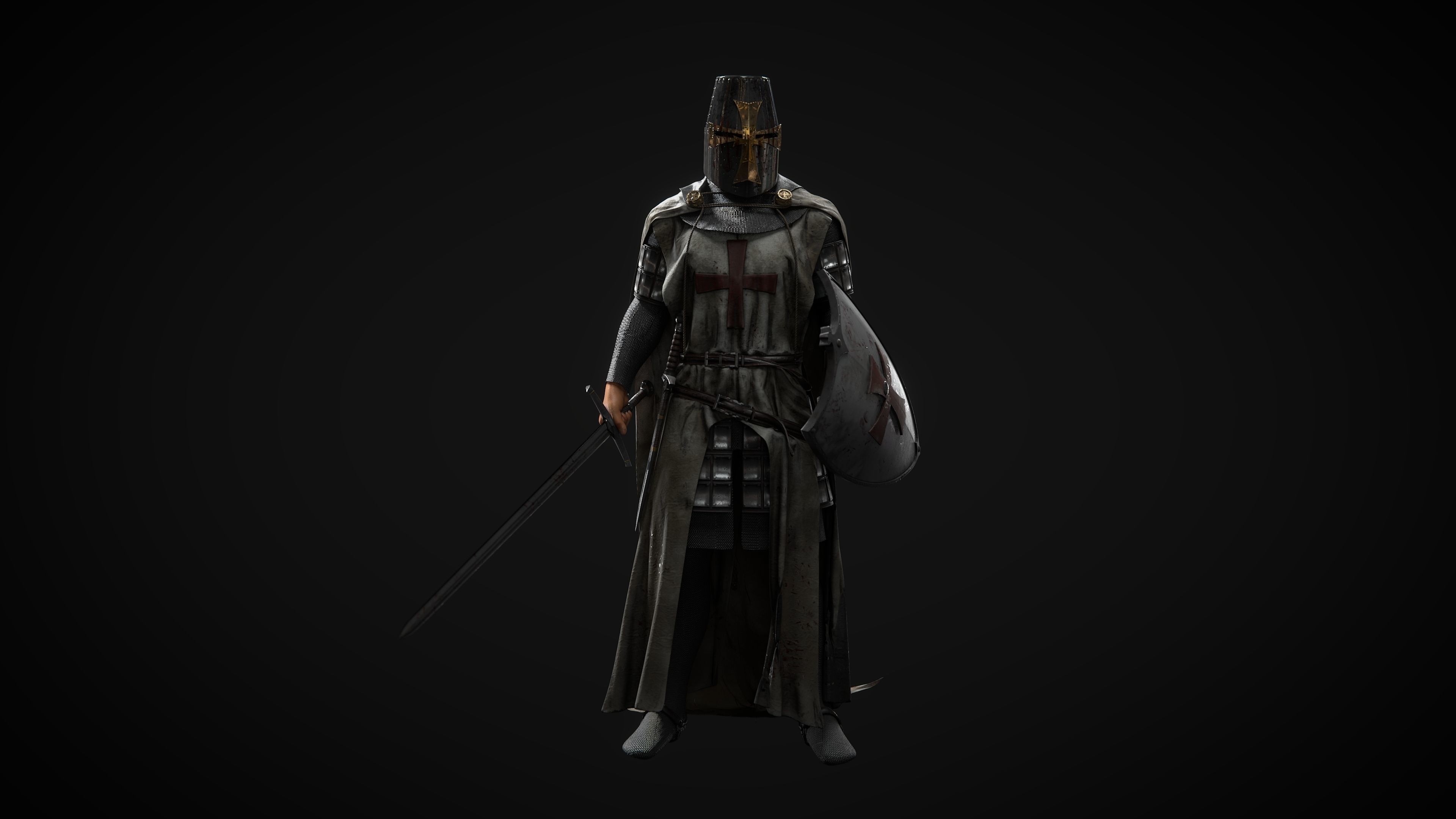 3D model Templar Knight VR / AR / low-poly rigged | CGTrader