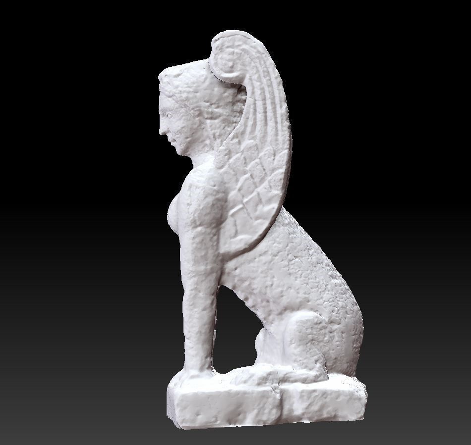 sphinx statue 3D model 3D printable | CGTrader