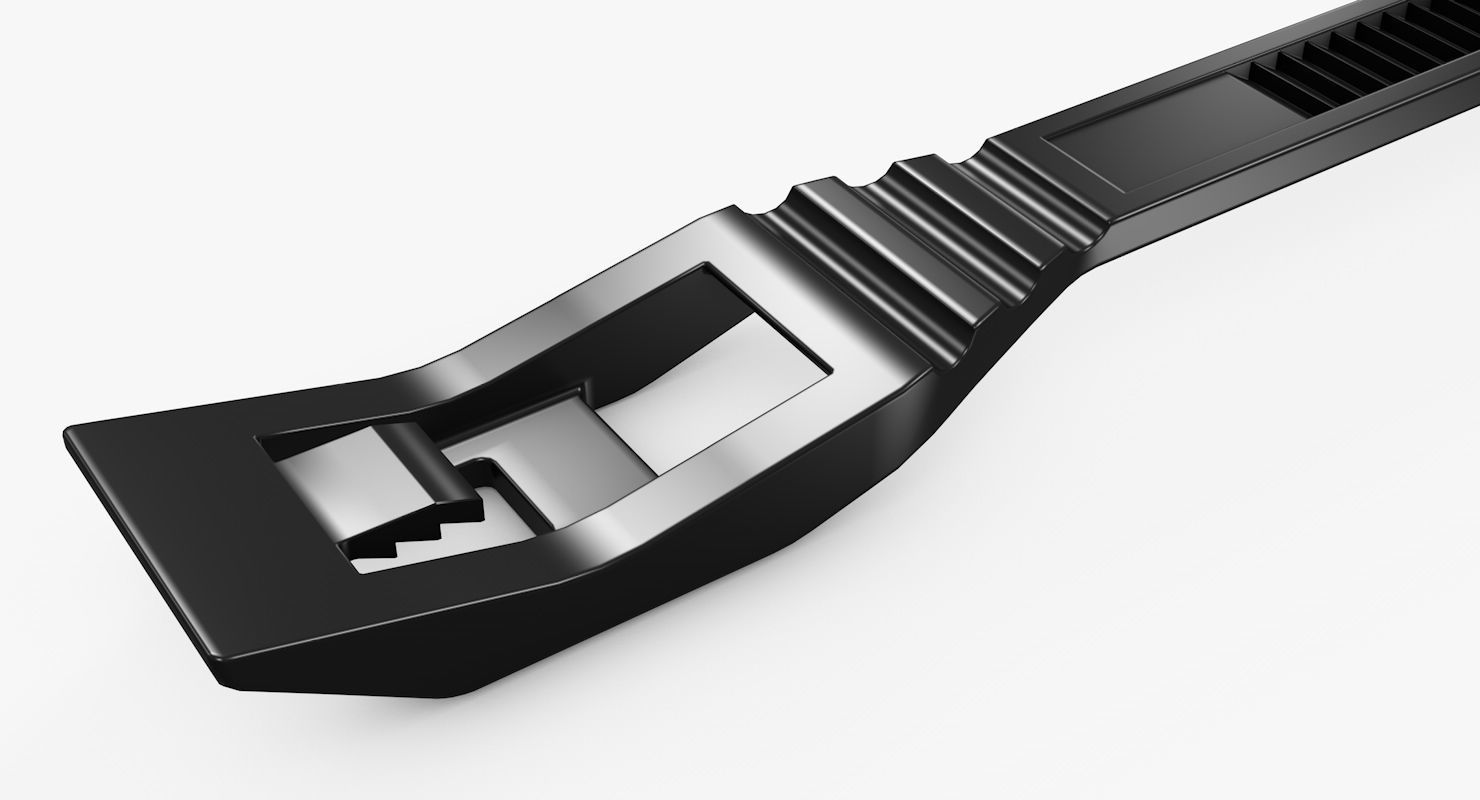 Low profile cable tie 3D model | CGTrader