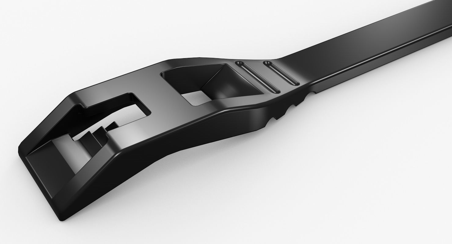 Low profile cable tie 3D model | CGTrader