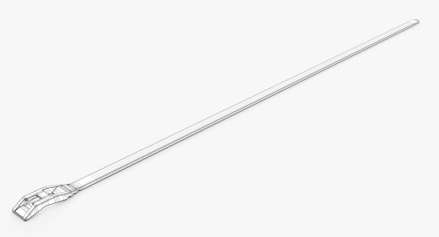 Low profile cable tie 3D model | CGTrader