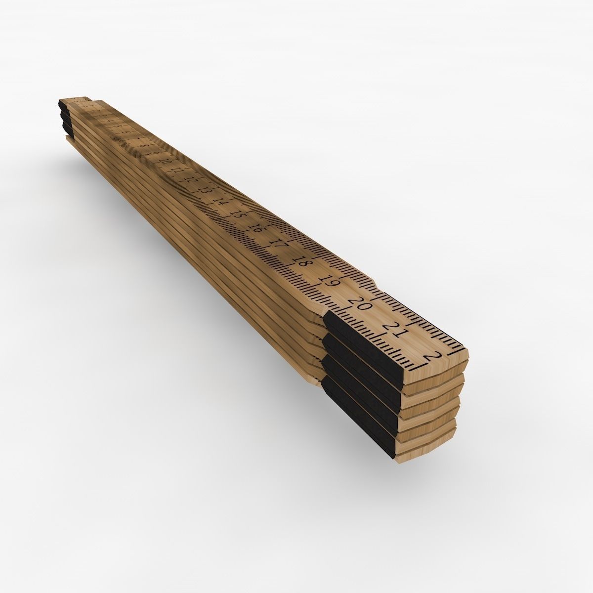 Folding ruler 3D model | CGTrader