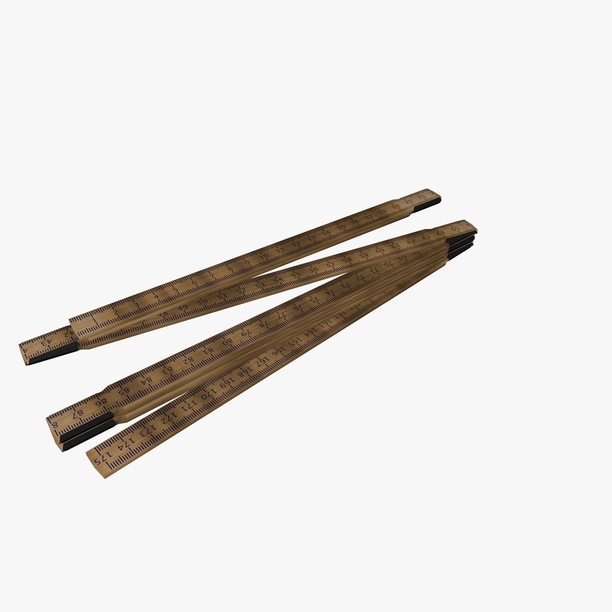 Folding ruler 3D model | CGTrader
