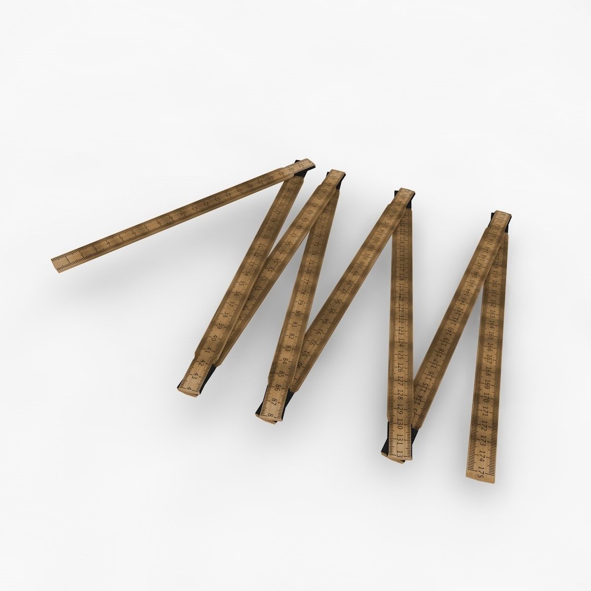 Folding ruler 3D model | CGTrader