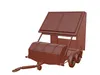 3D model European Variable Message Sign Solar Trailer VR / AR / low ...