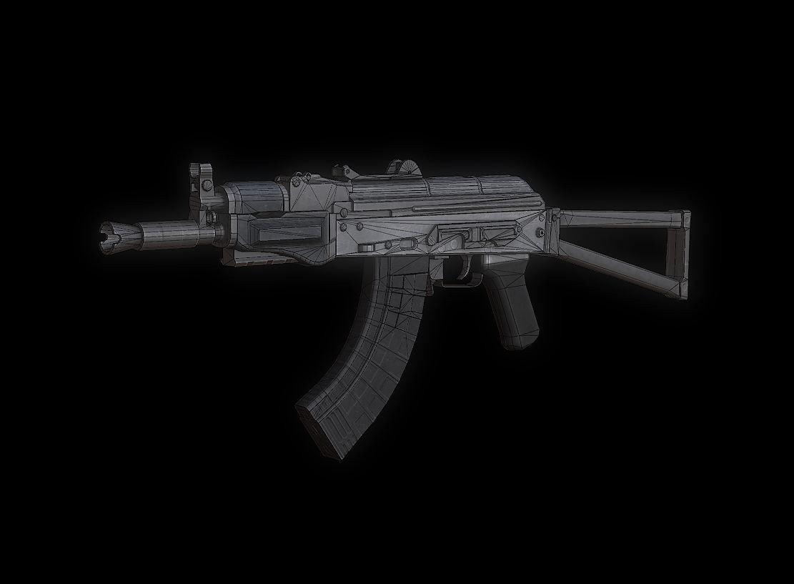 3D model AK 74U model VR / AR / low-poly | CGTrader