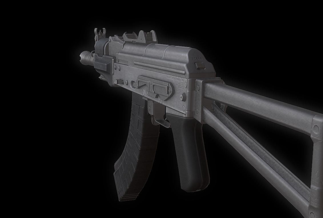 3D model AK 74U model VR / AR / low-poly | CGTrader
