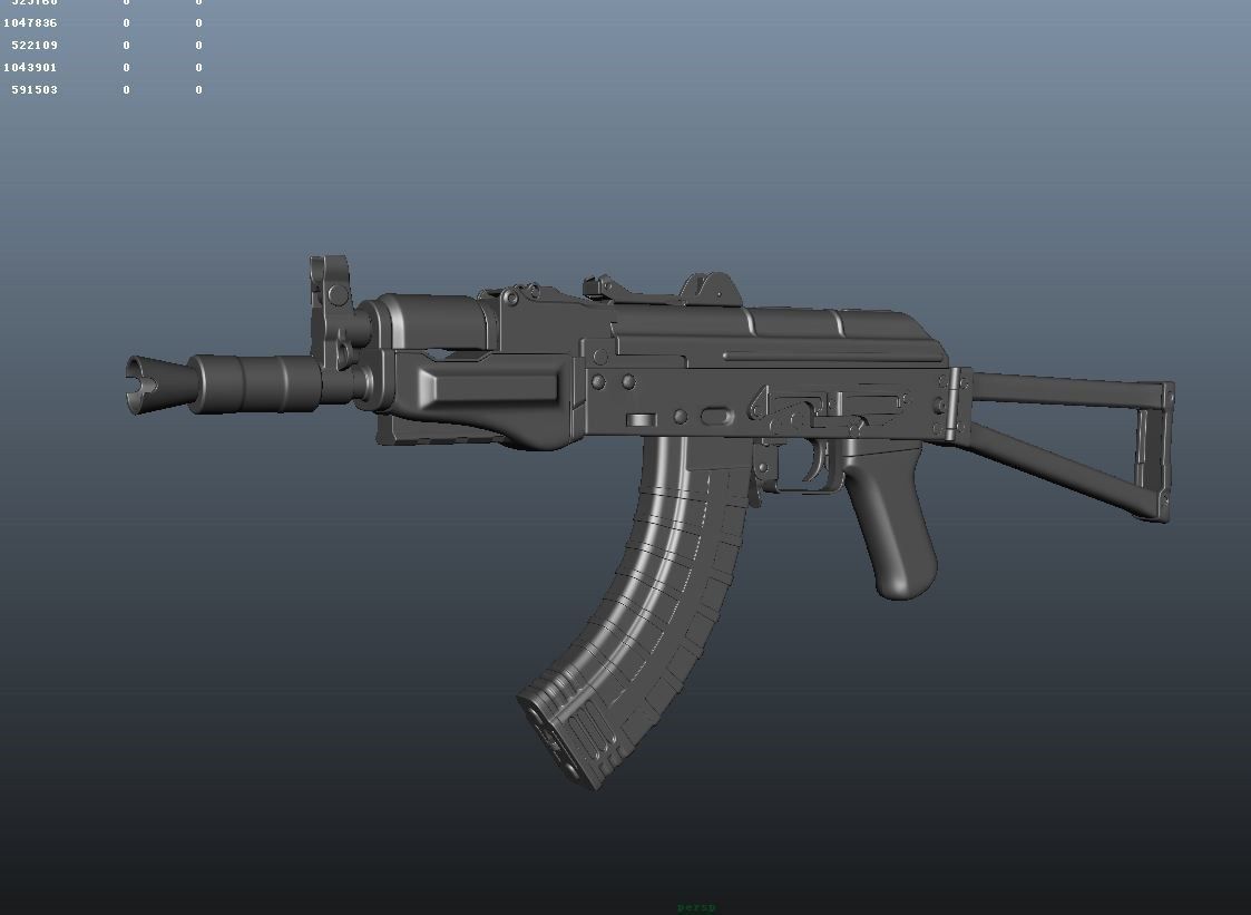 3D model AK 74U model VR / AR / low-poly | CGTrader