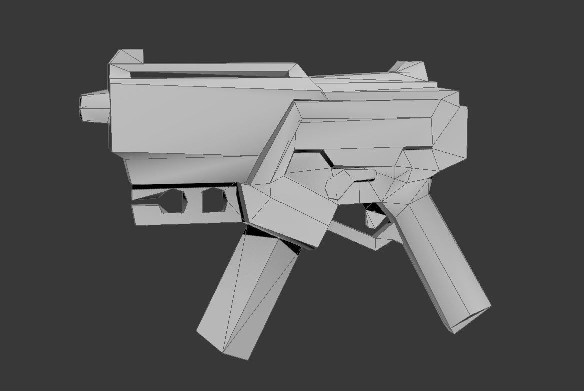 3D model Low Poly machine pistol VR / AR / low-poly | CGTrader