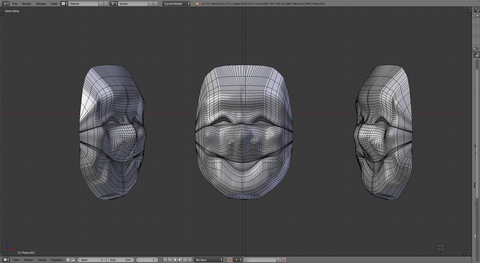 3D model Ebisu Noh Mask Japanese Mythology Wood Traditional Fish ...